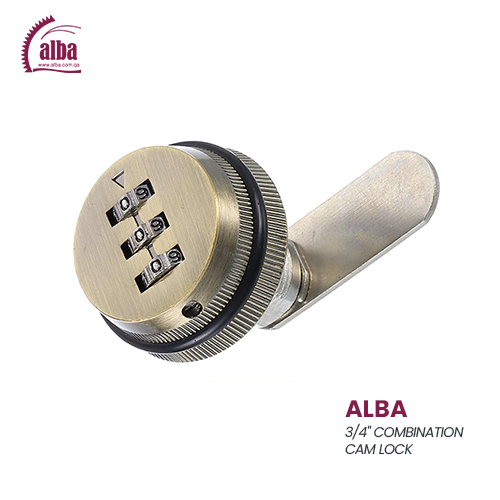 ALBA - 3/4" Combination Cam Lock – 4-Pack Password Cabinet Locks ...