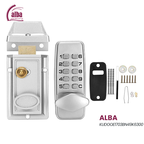 ALBA - Digital Mechanical Password Door Lock – Waterproof Keyless Entry ...