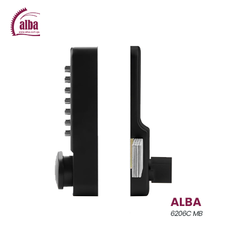 ALBA - 6206C MB Mechanical Keyless Entry Door Lock with Bolt – Single ...